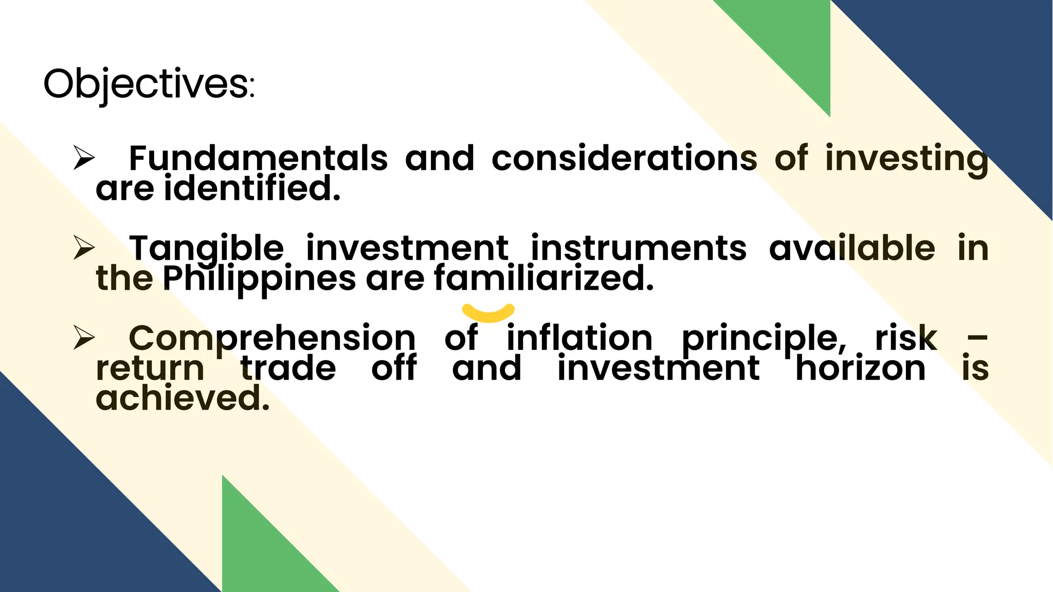 Basics of Investment Module 4 for Financial Literacy | PPTX