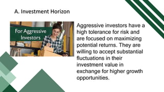 Basics of Investment Module 4 for Financial Literacy | PPTX
