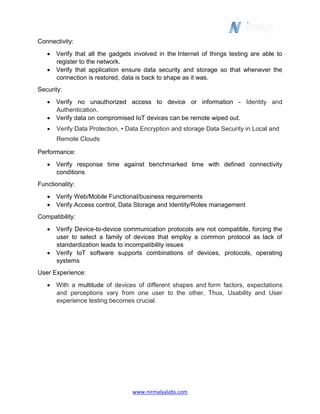 Basics of IoT Testing | PDF