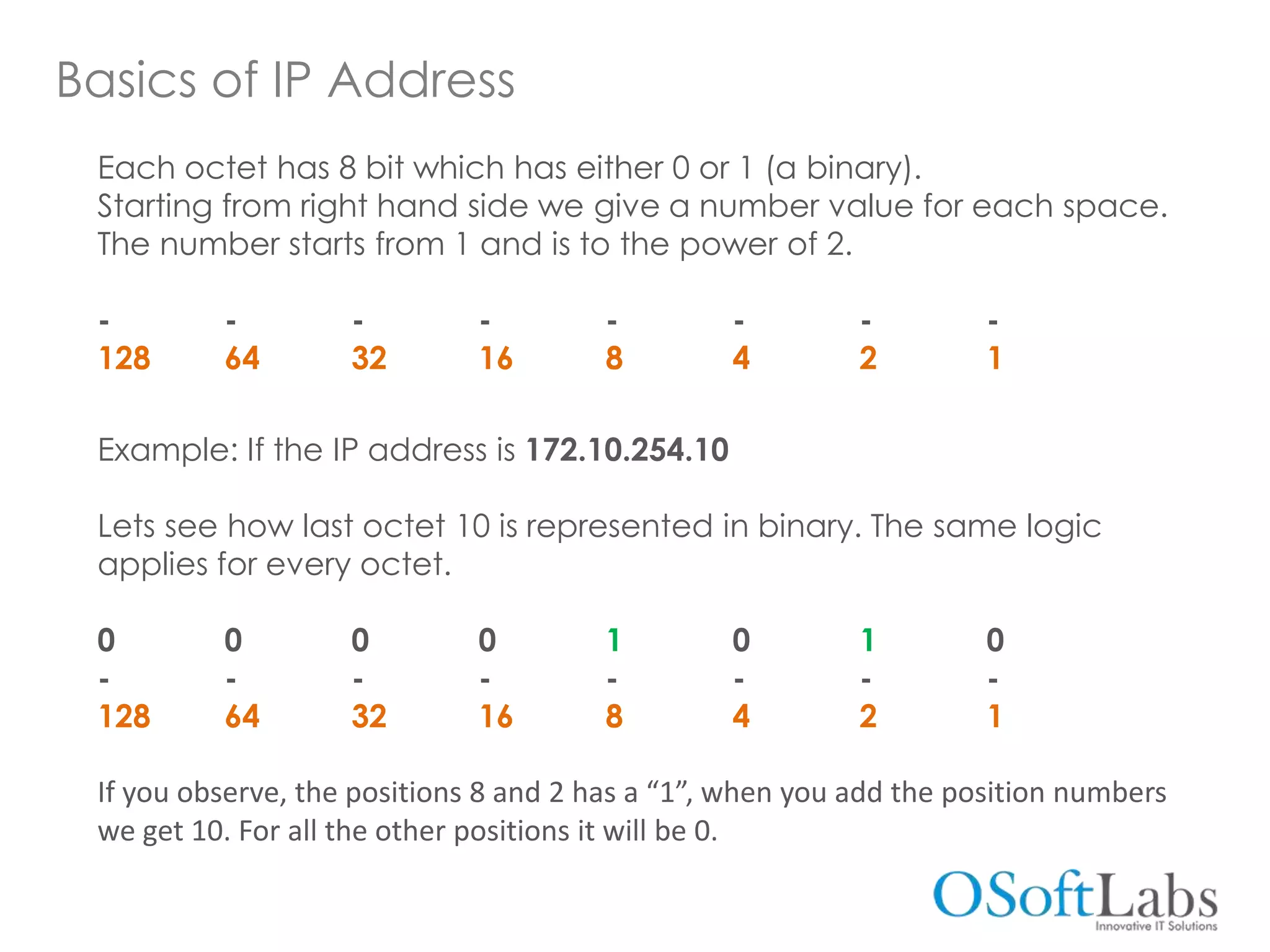 Basics of IP Address | PPTX | Computer Networking | Computing