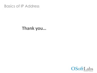 Basics of IP Address | PPTX | Computer Networking | Computing