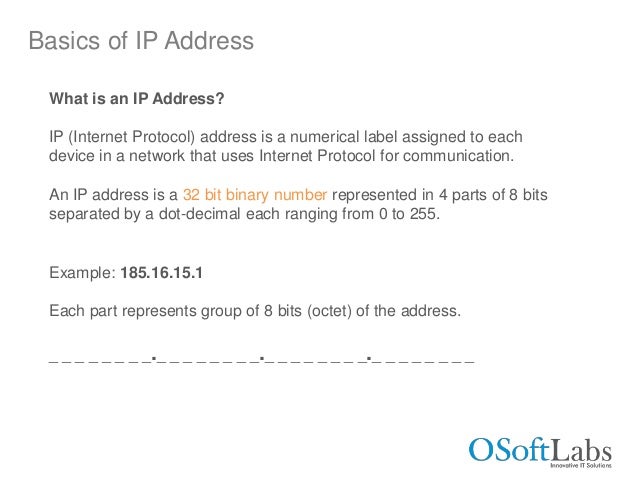 Basics of IP Address