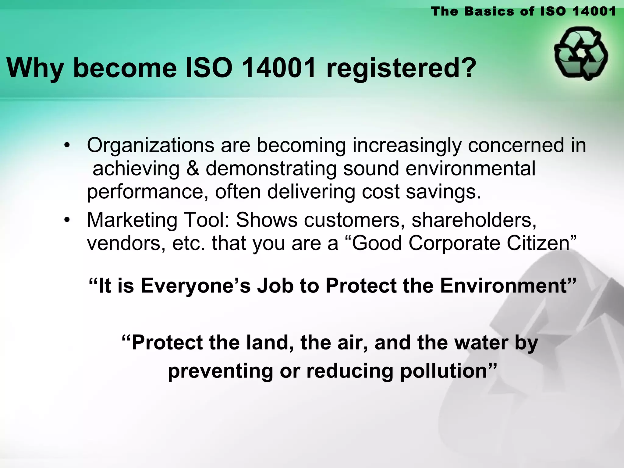Basics Of ISO 14001 | PPS