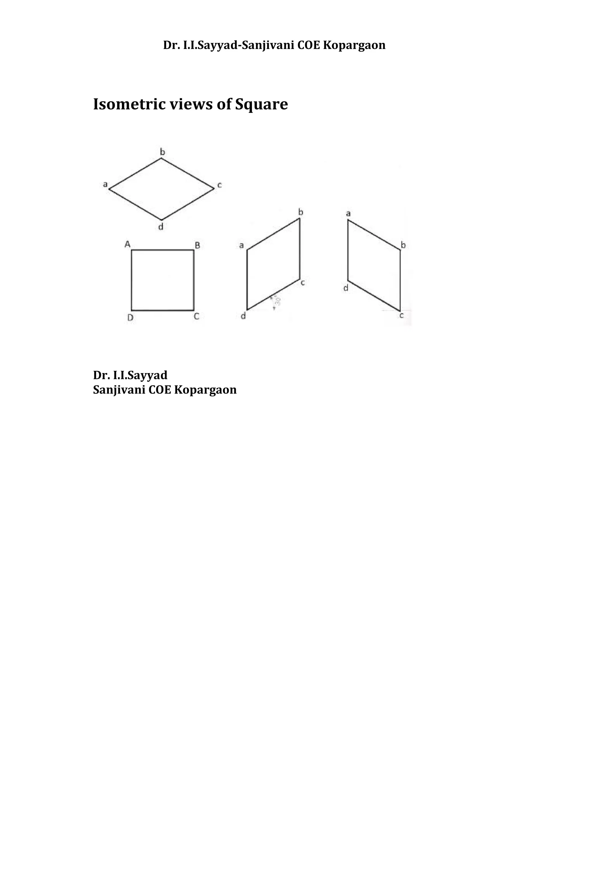 Basics of Isometric Views and drawings in EG | PDF