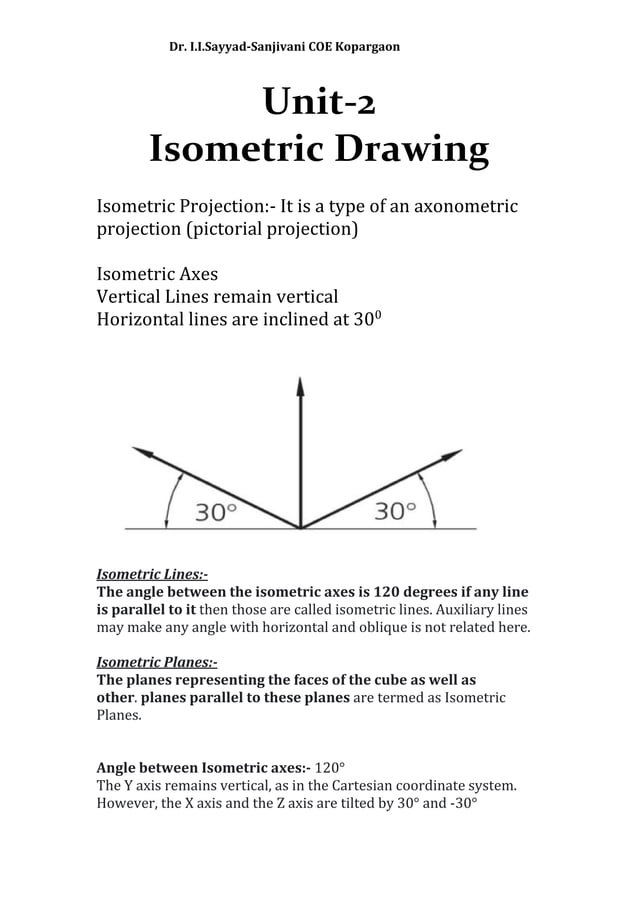 Basics of Isometric Views and drawings in EG | PDF