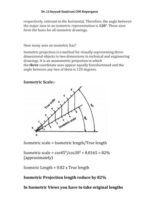 Basics of Isometric Views and drawings in EG | PDF