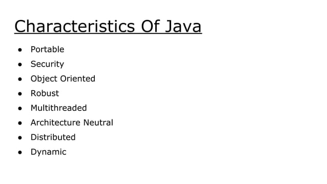 Basics of java | PDF