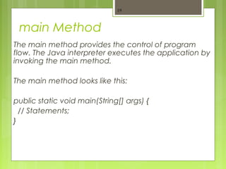 Basics of java 1 | PPT | Programming Languages | Computing