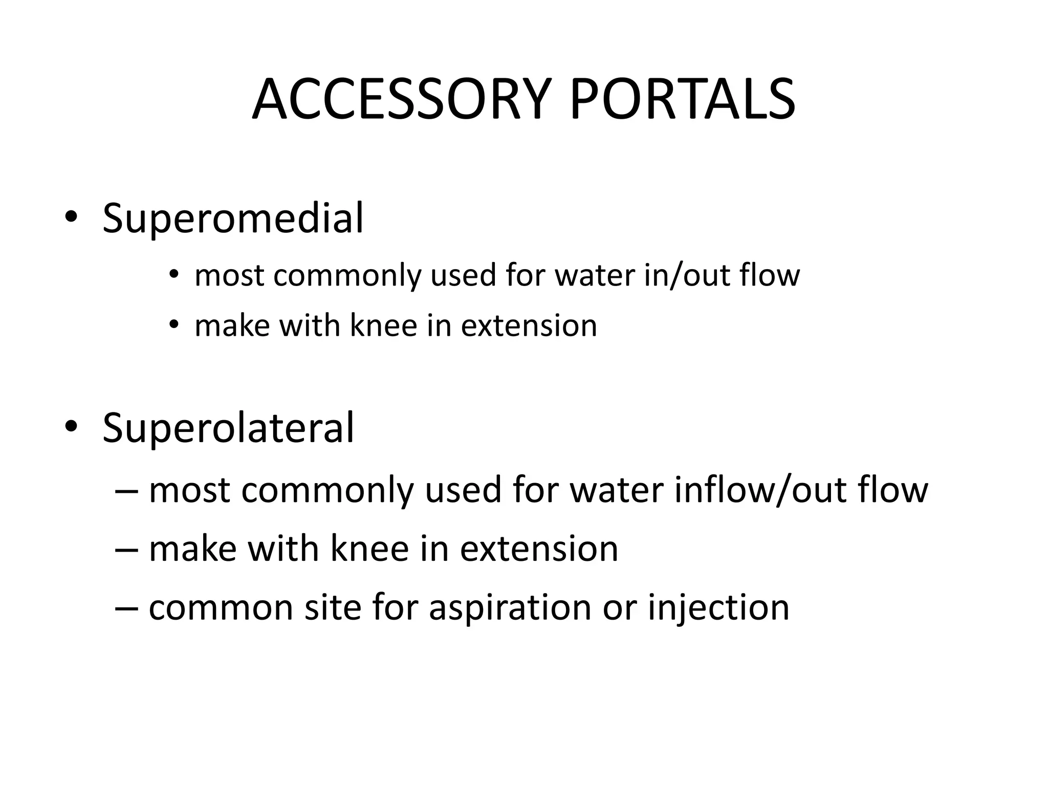 Basics of knee arthroscopy for the beginners | PPTX