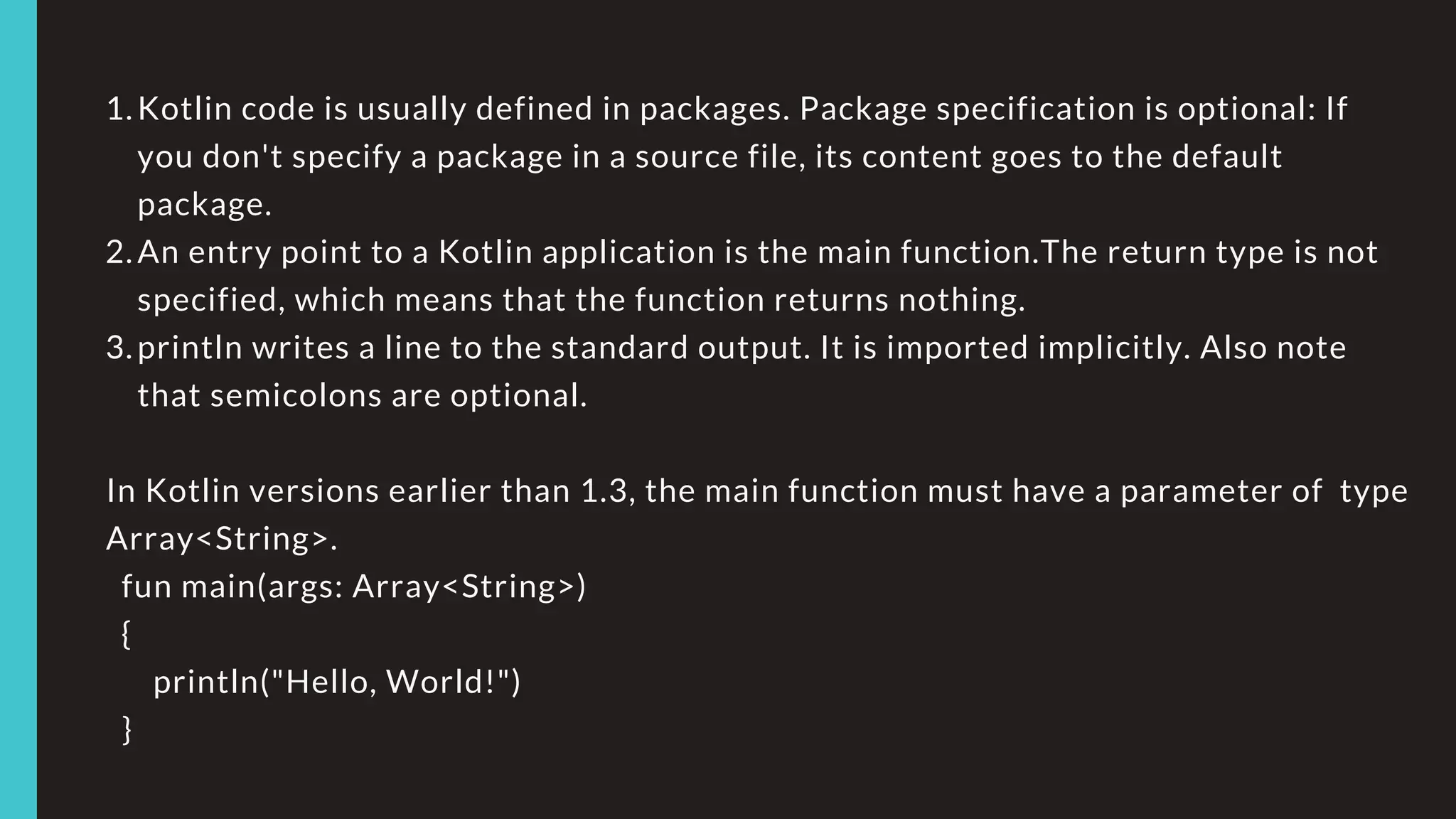 Basics of kotlin ASJ | PPT