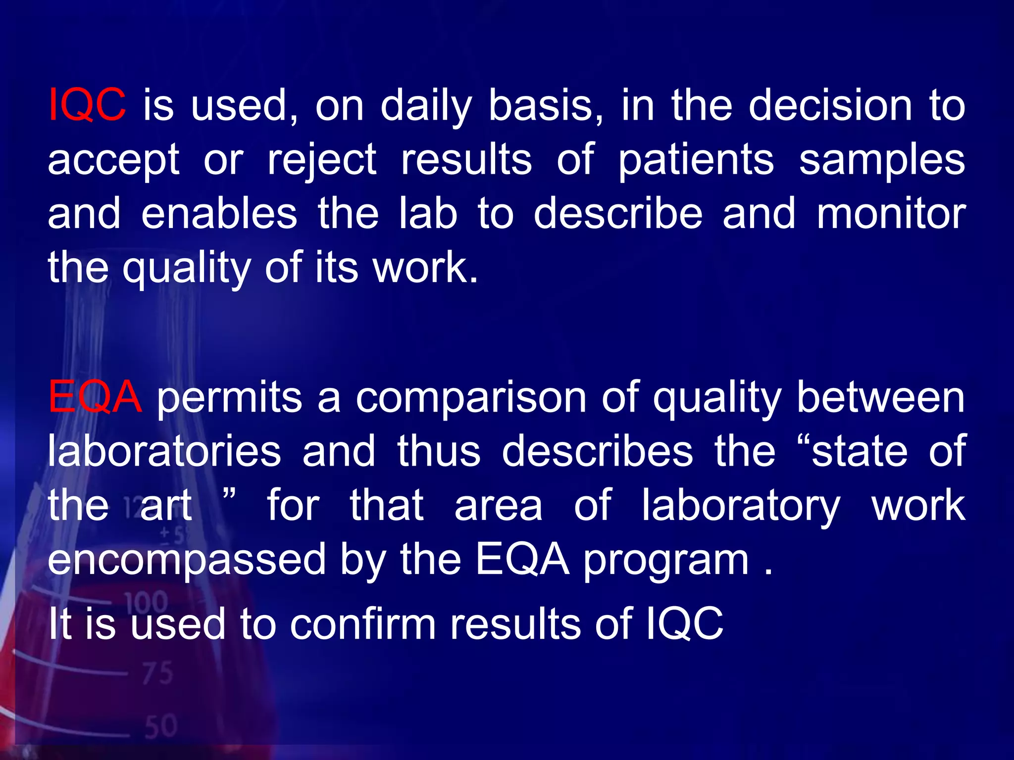 Basics of laboratory internal quality control, Ola Elgaddar, 2012 | PPSX