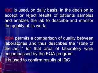 Basics of laboratory internal quality control, Ola Elgaddar, 2012 | PPSX