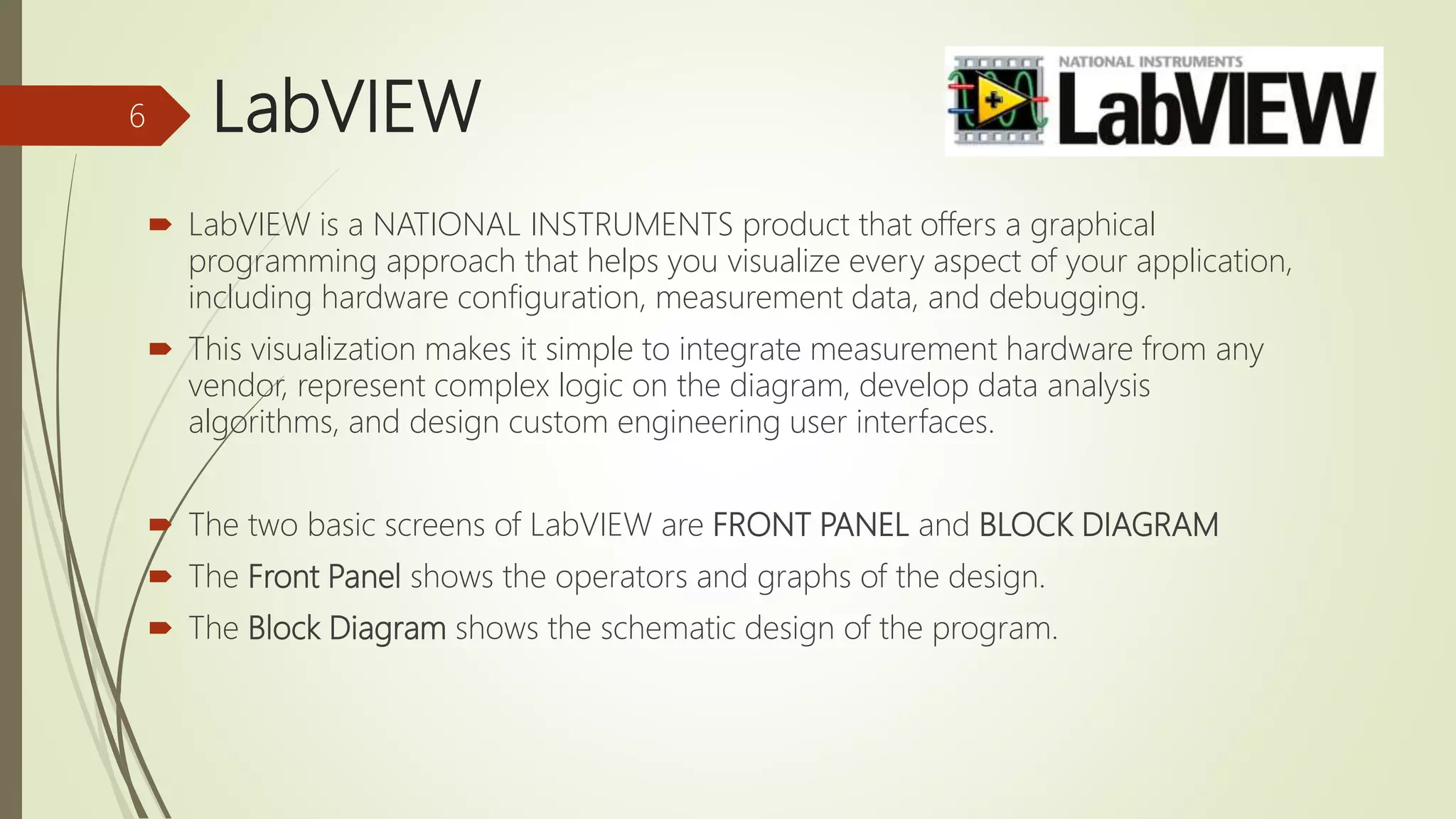 Basics of labview in analog communication systems | PPTX
