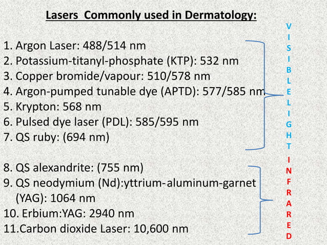 Basics of lasers | PPTX | Skin and Dermatology | Diseases and Conditions