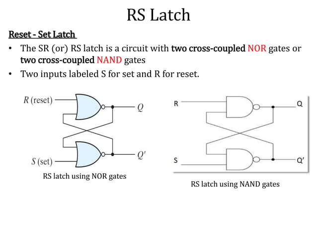 Latch Introduction & RS Latch | PPTX | Data Storage and Warehousing | Computing