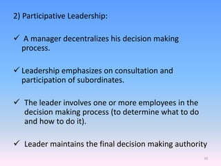 Basics of Leadership by Dr. Avinash Joshi. | PPTX