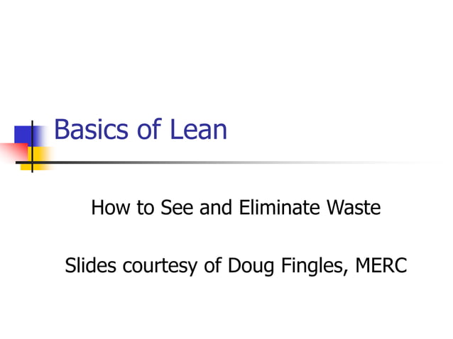 Basics of lean | PPT
