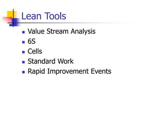 Basics of lean | PPT