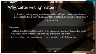 Basics of letter writing | PPTX