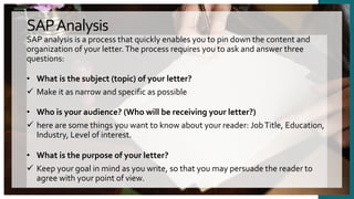 Basics of letter writing | PPTX
