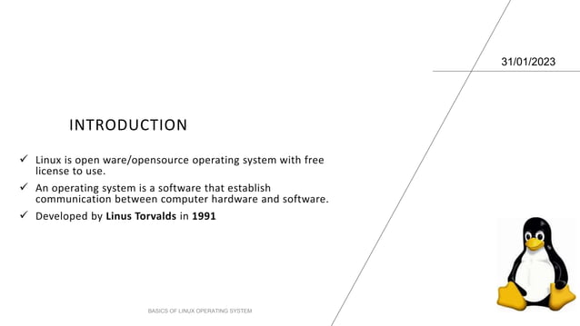 BASICS OF LINUX OPERATING SYSTEM.pptx | Operating Systems | Computer Software and Applications
