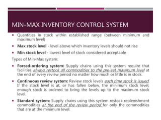 Basics of logistics and inventory management | PPTX