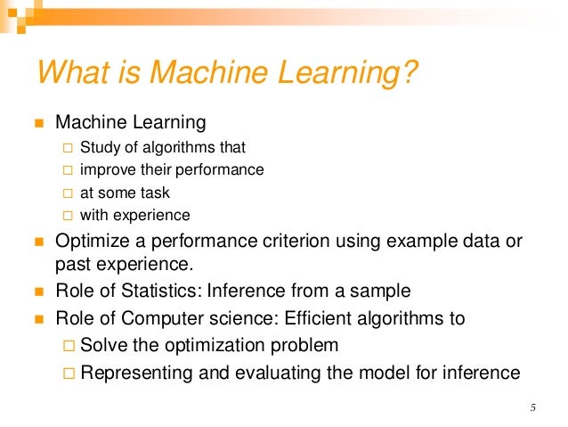 Basics of machine learning