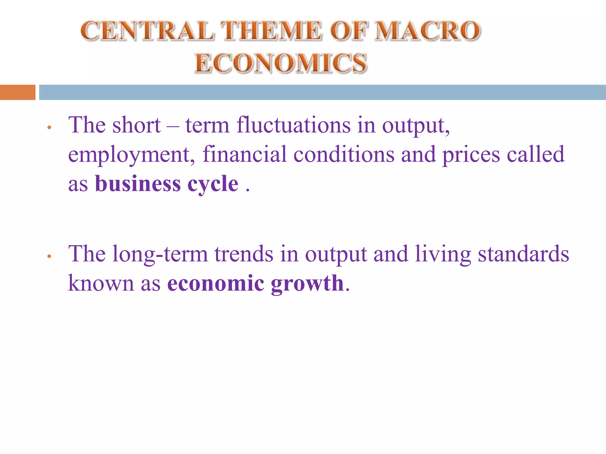 Basics of Macro Economics | PPTX