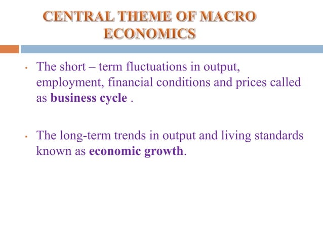 Basics of Macro Economics | PPTX