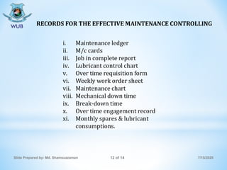 Basics of maintenance | PPT