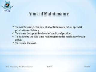 Basics of maintenance | PPT