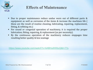 Basics of maintenance | PPT