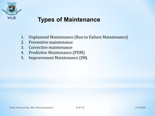 Basics of maintenance | PPT