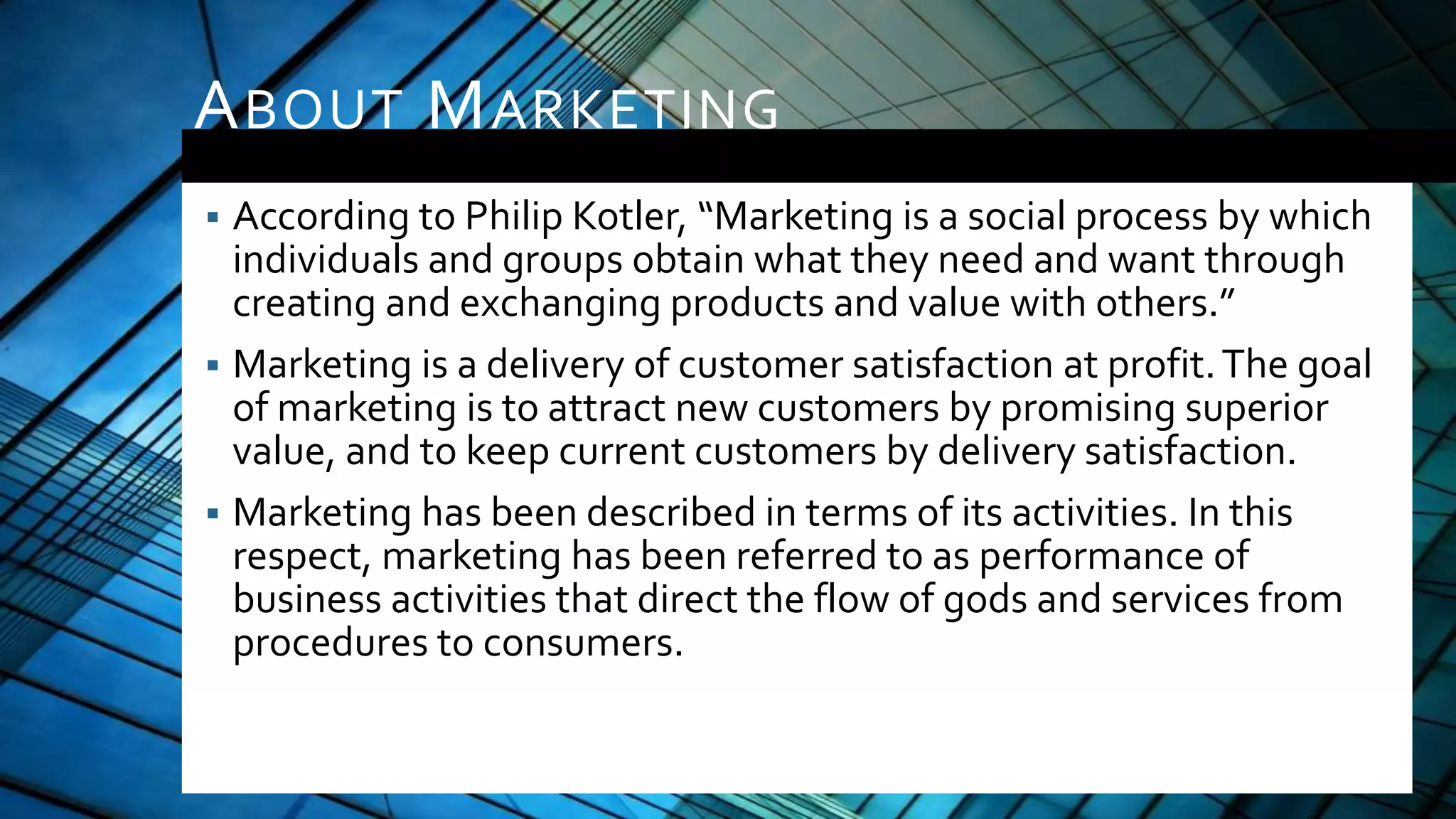 Basics of marketing | PPTX | Marketing and Advertising | Business