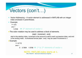 Basics of matlab | PDF