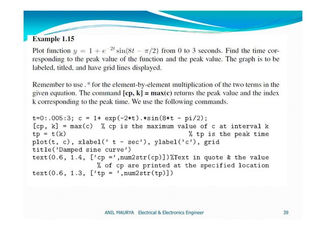 Basics of matlab | PDF | Programming Languages | Computing