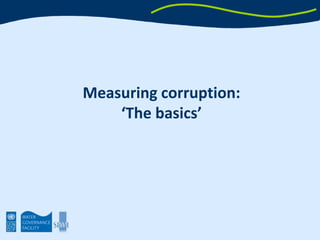 Basics of measuring corruption | PPTX