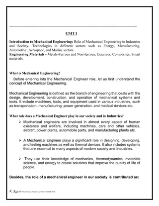 Basics of Mechanical Engineering (BCME)- Unit-1.pdf