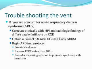 Basics of mechanical ventilation | PPT