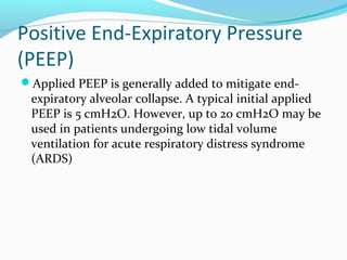 Basics of mechanical ventilation | PPT