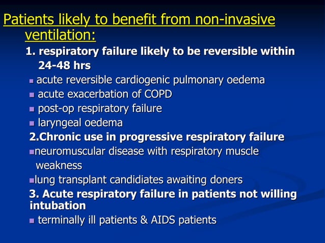 Basics of mechanical ventilation | PPSX | Lung and Respiratory Health ...