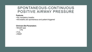 Basics of mechanical ventilation | PPTX