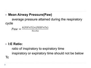 BASICS OF MECHANICAL VENTILATION.pptx in paediatric | PPTX