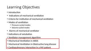 Basics of Mechanical Ventilation by Kaleemullah | PPTX