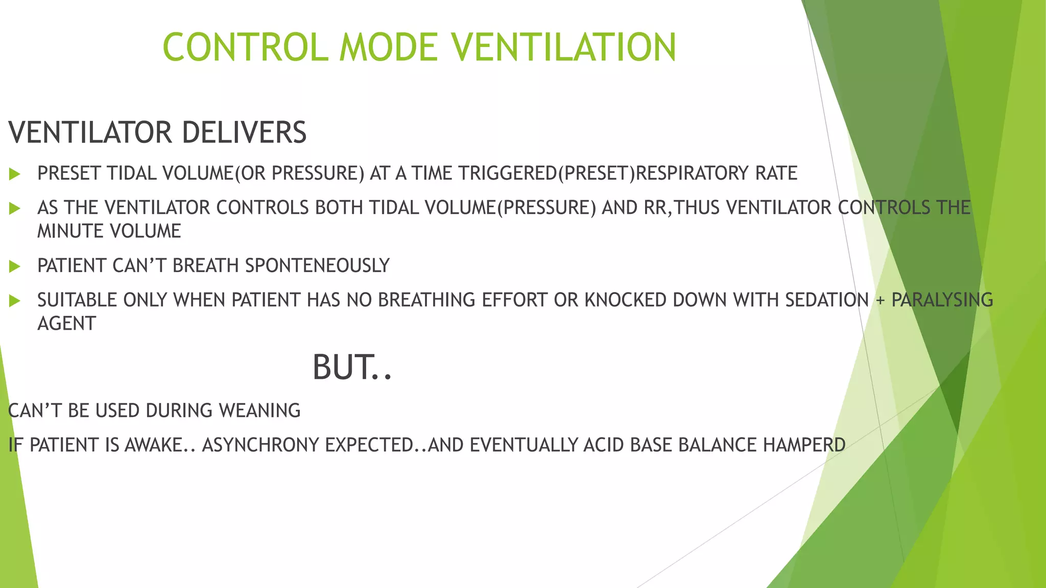 Basics of mechanical ventilation | PPTX