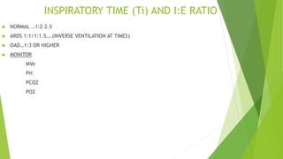 Basics of mechanical ventilation | PPTX