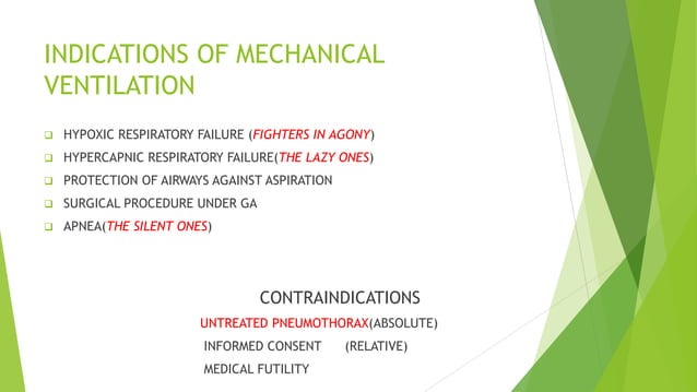 Basics of mechanical ventilation | PPTX | Lung and Respiratory Health ...