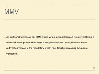 Basics of Mechanical Ventilation | PPTX