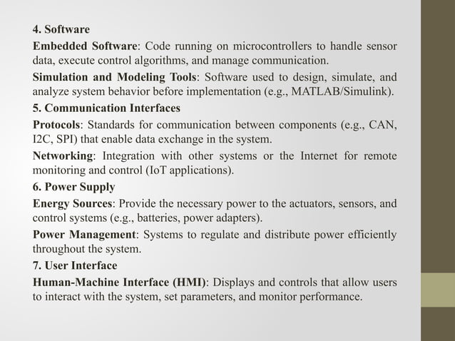 Introduction to basics of Mechatronics System | PPTX