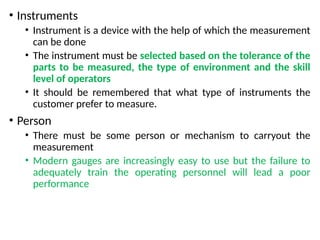 Basics of Metrology and errors in measurement | PPTX